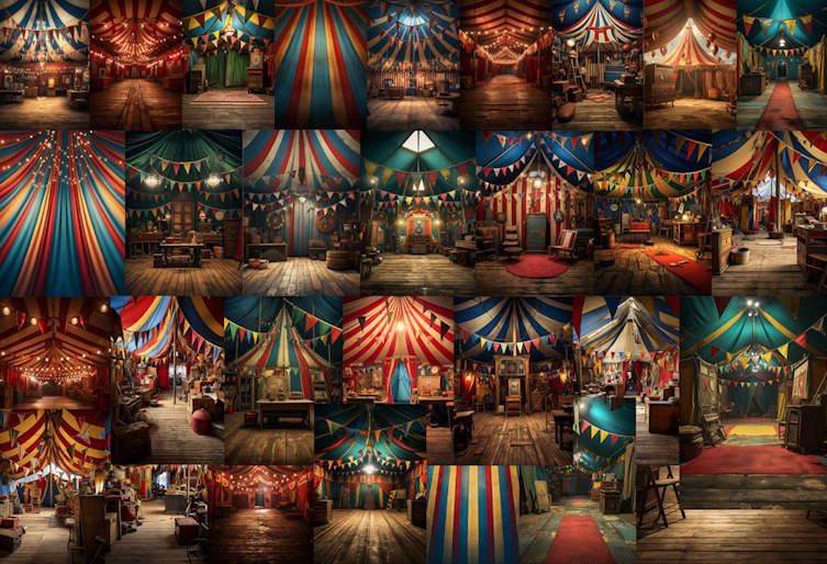 Interior Circus Tent | Studio Masters