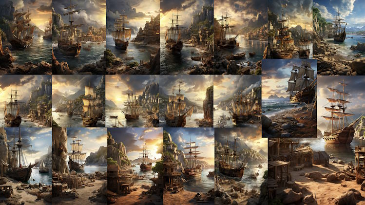 Pirate Ship Scenes | Studio Masters